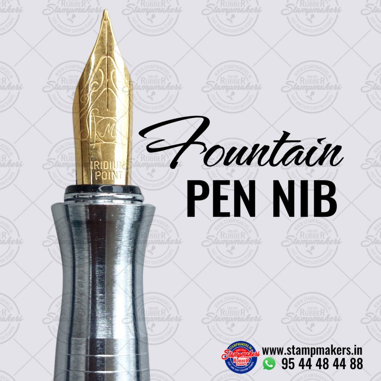 Fountain Stamping Pen / Fountain Pen with Pre Ink Stamp / Fountain Pen ...