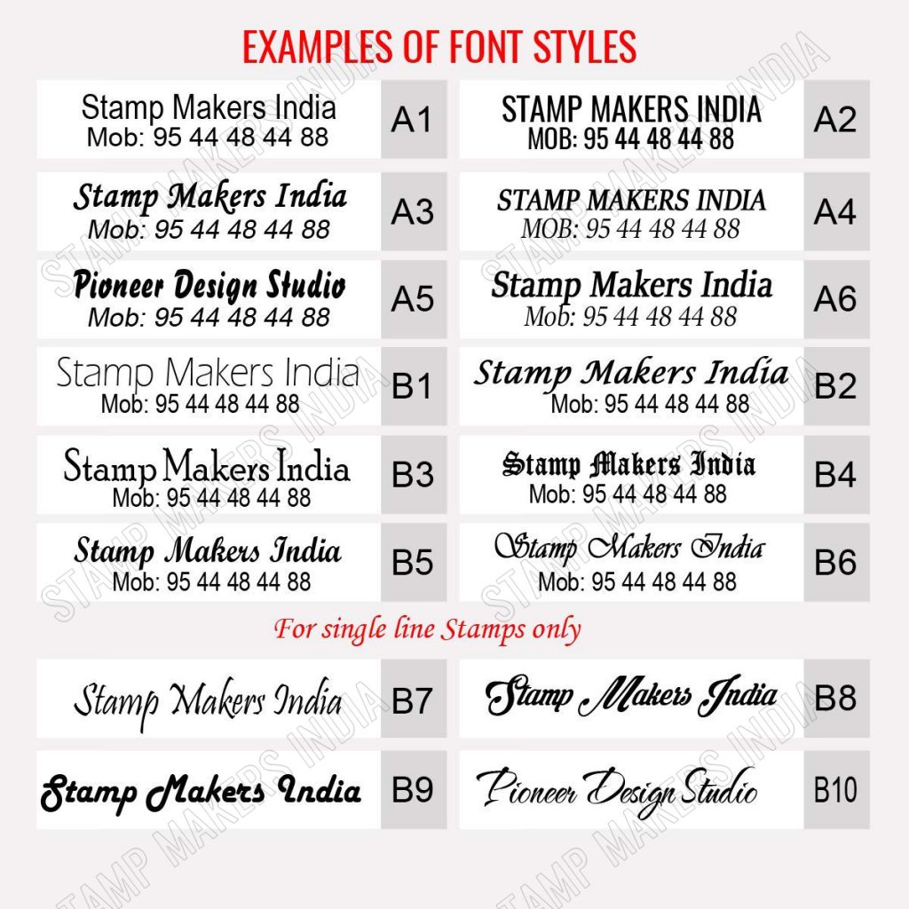 Pen Stamp, Pen with Pre – Inking Stamp 2 Lines - Pen Stamp